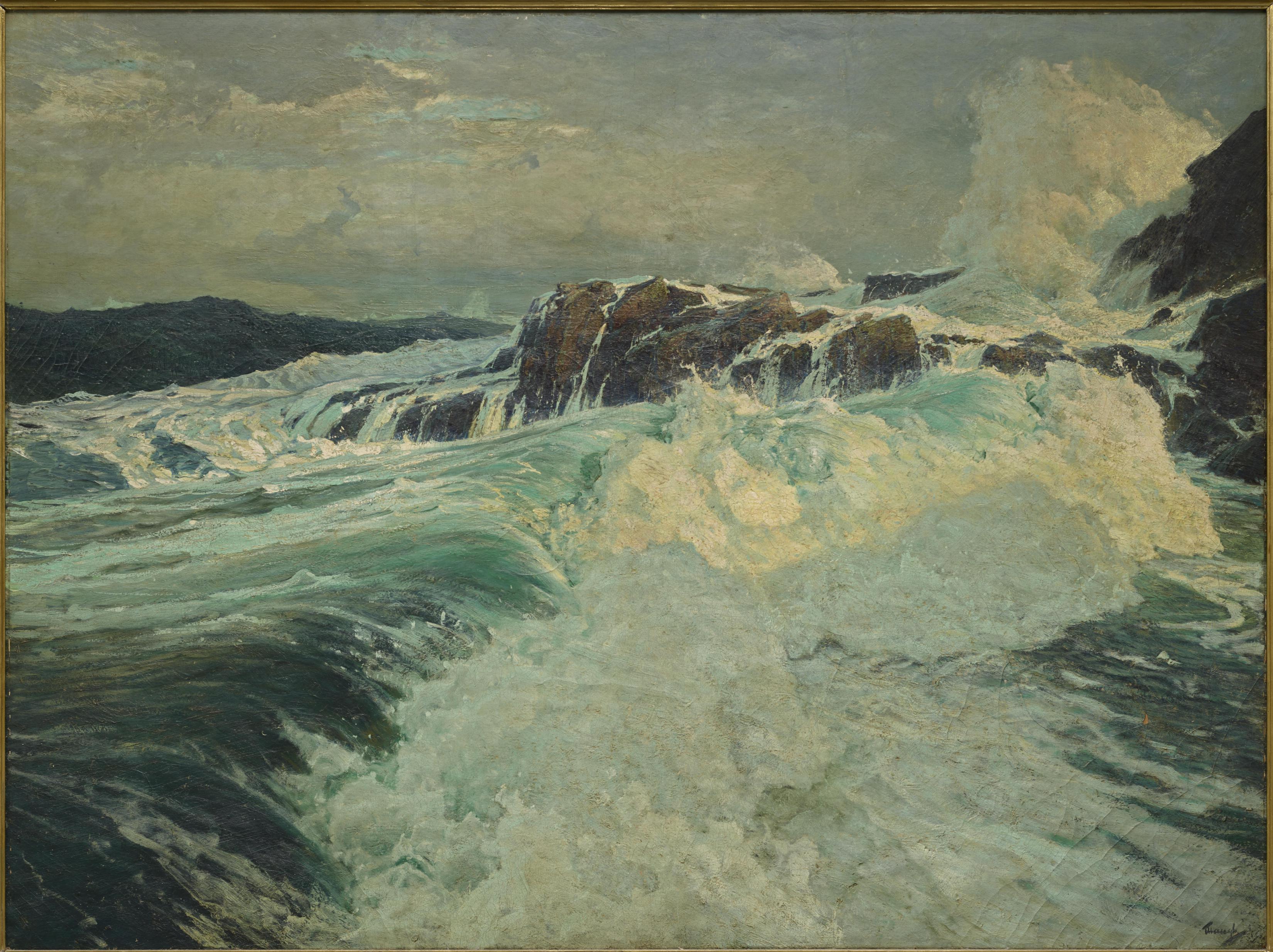 Frederick Judd Waugh, Roaring Main, 1909, 1909 | Dallas Museum of Art ...