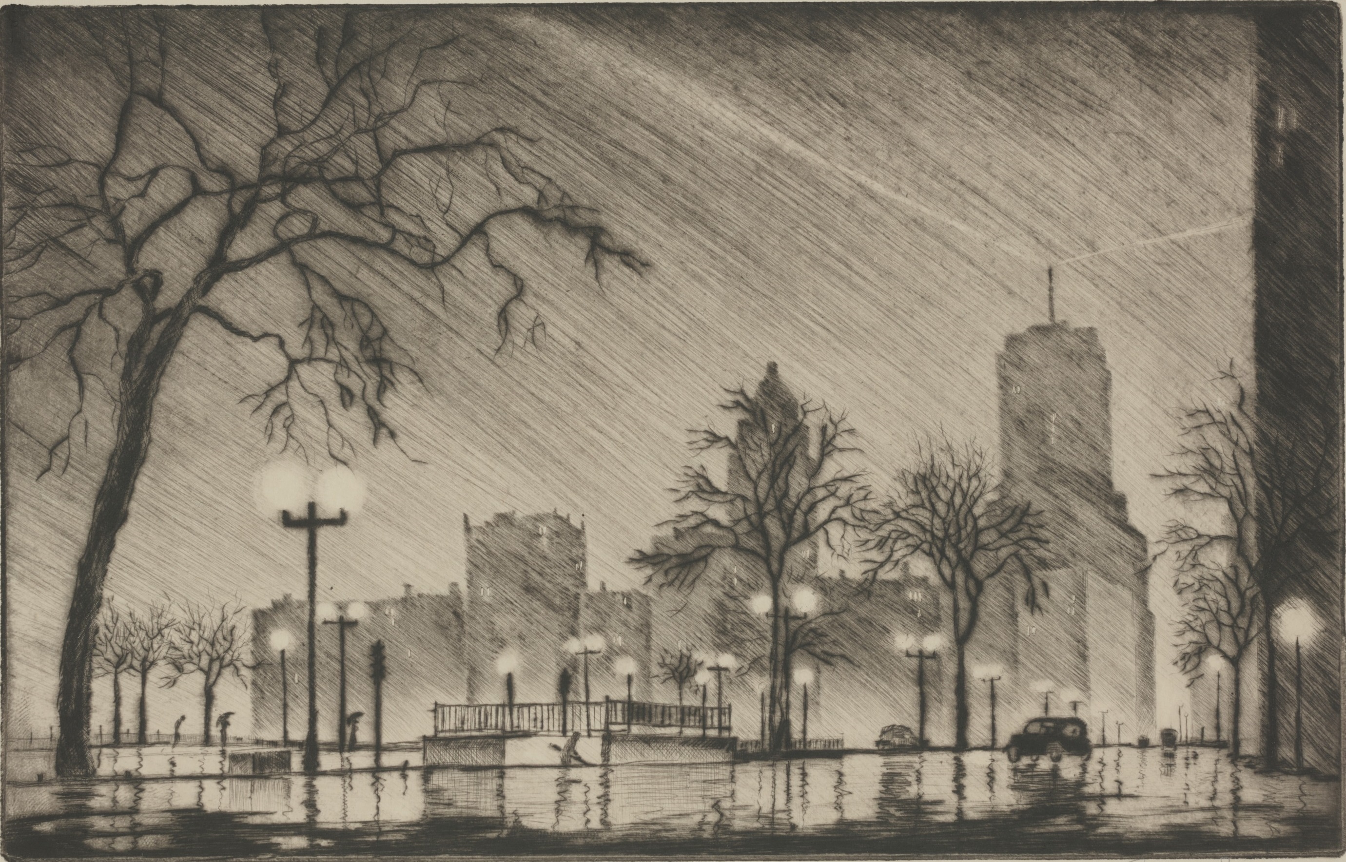 James Swann, Night in Chicago, 1940 | Dallas Museum of Art Uncrated